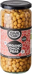Bold Bean Co Organic Chickpeas. 1 x 700g Jar, All Natural Ingredients ...