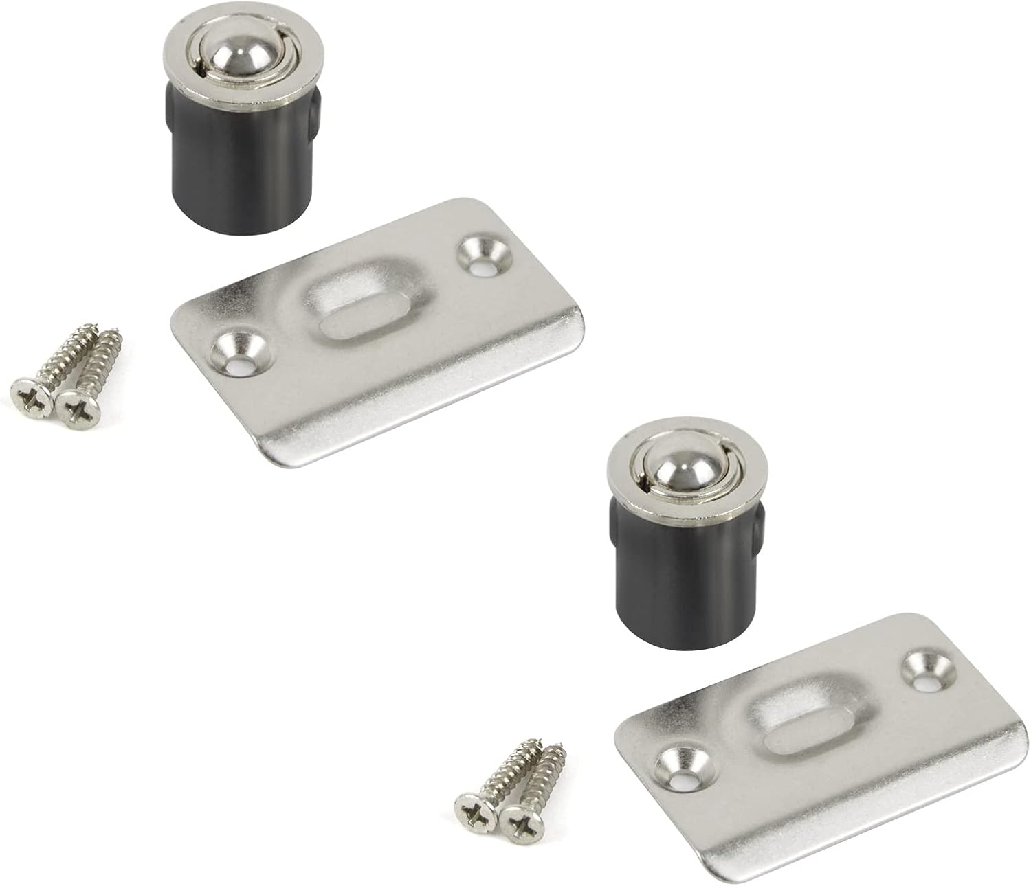 DonYoung 2 Pack Drive-in Ball Catch with Strike Plate, Bullet Catch ...