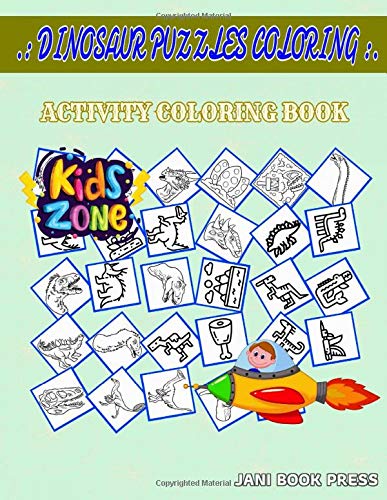Dinosaur Puzzles Coloring: Activity And Coloring Books 30 Activity ...