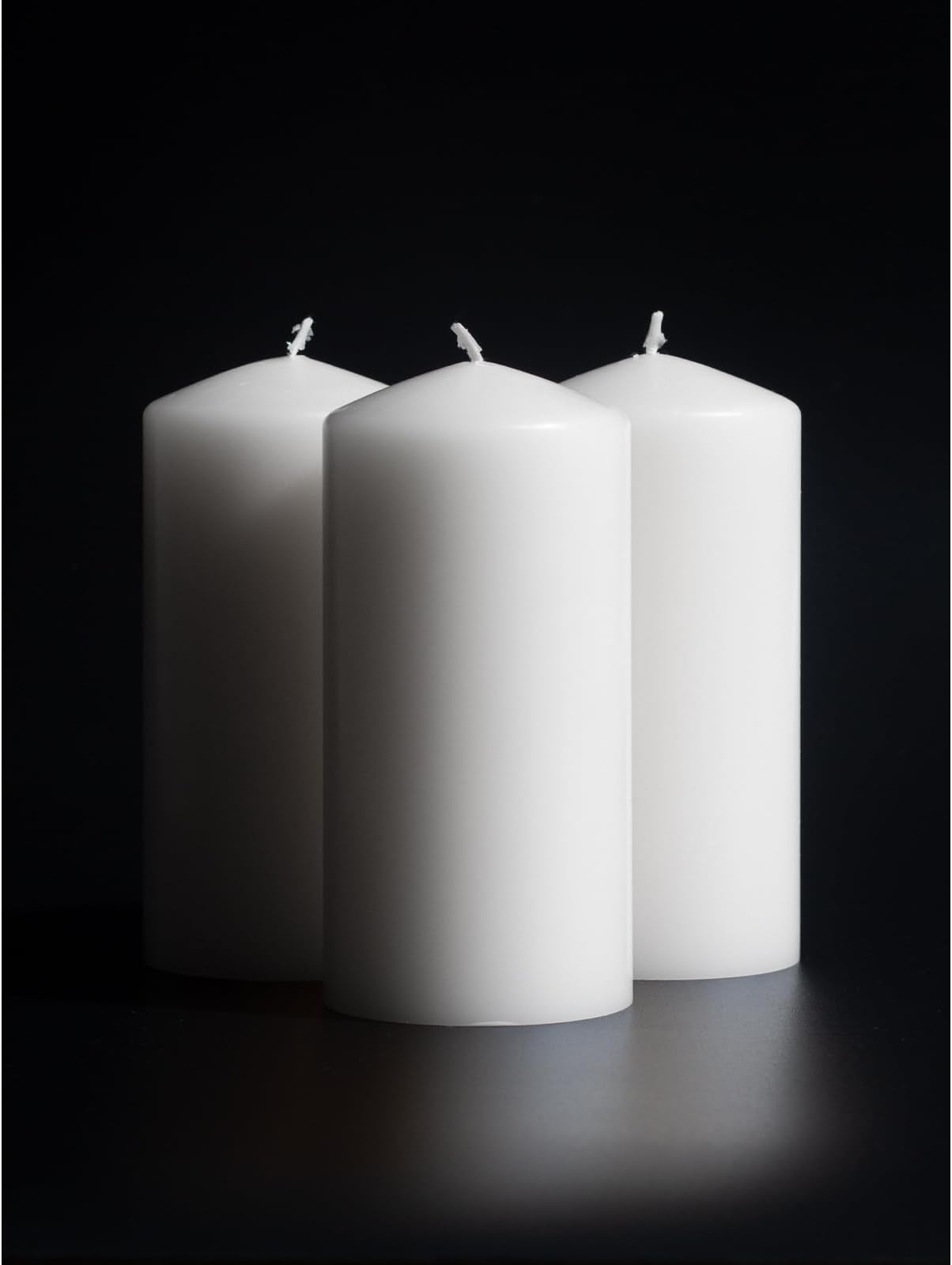 Amazon.com: Pillar Candles 3 x 4, 6, and 8 inches, Large Handmade ...