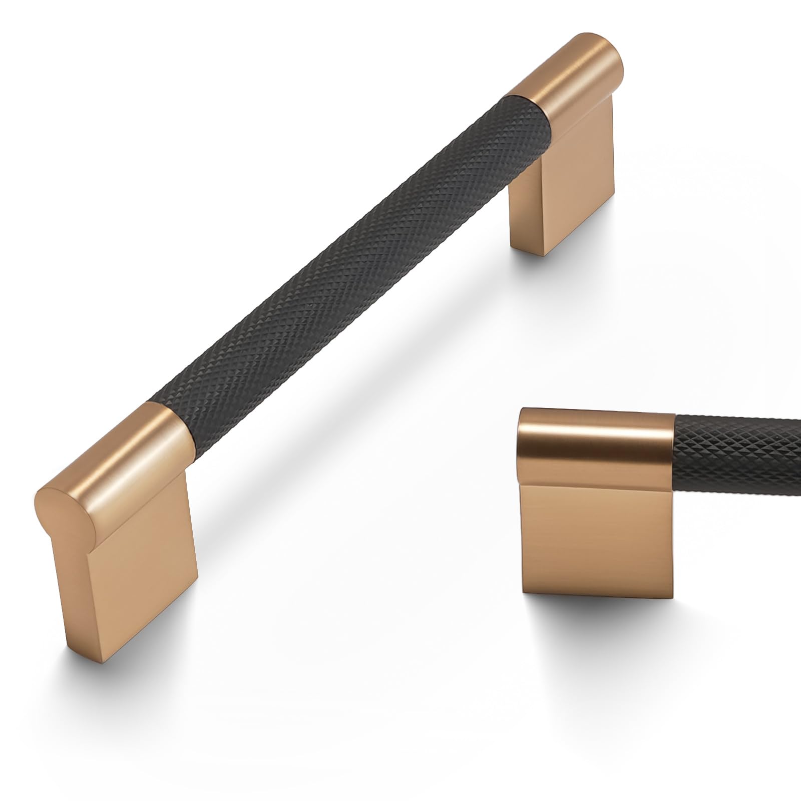 BUKOBYHE 10 Pack 5Inch Kitchen Cabinet Handles Black and Champagne ...