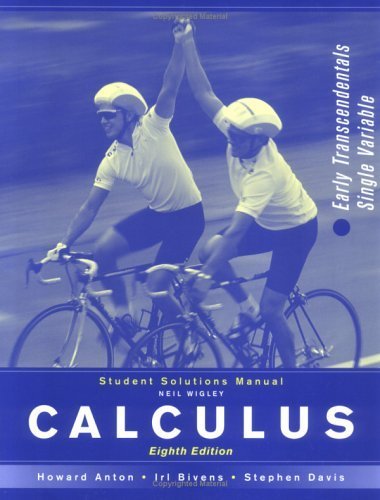 Calculus Early Transcendentals Single Variable - 2004 publication. by ...