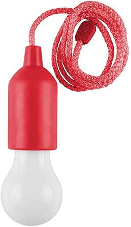 Pull Cord Light Bulb Battery Operated LED Bulb Light Hanging Lamp On ...
