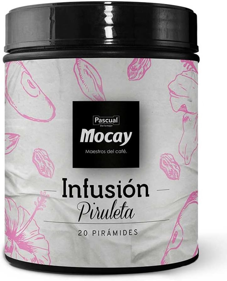Caffé Mocay – Infusión Sabor Piruleta – Pack 2 Latas de 20 Pirámides ...