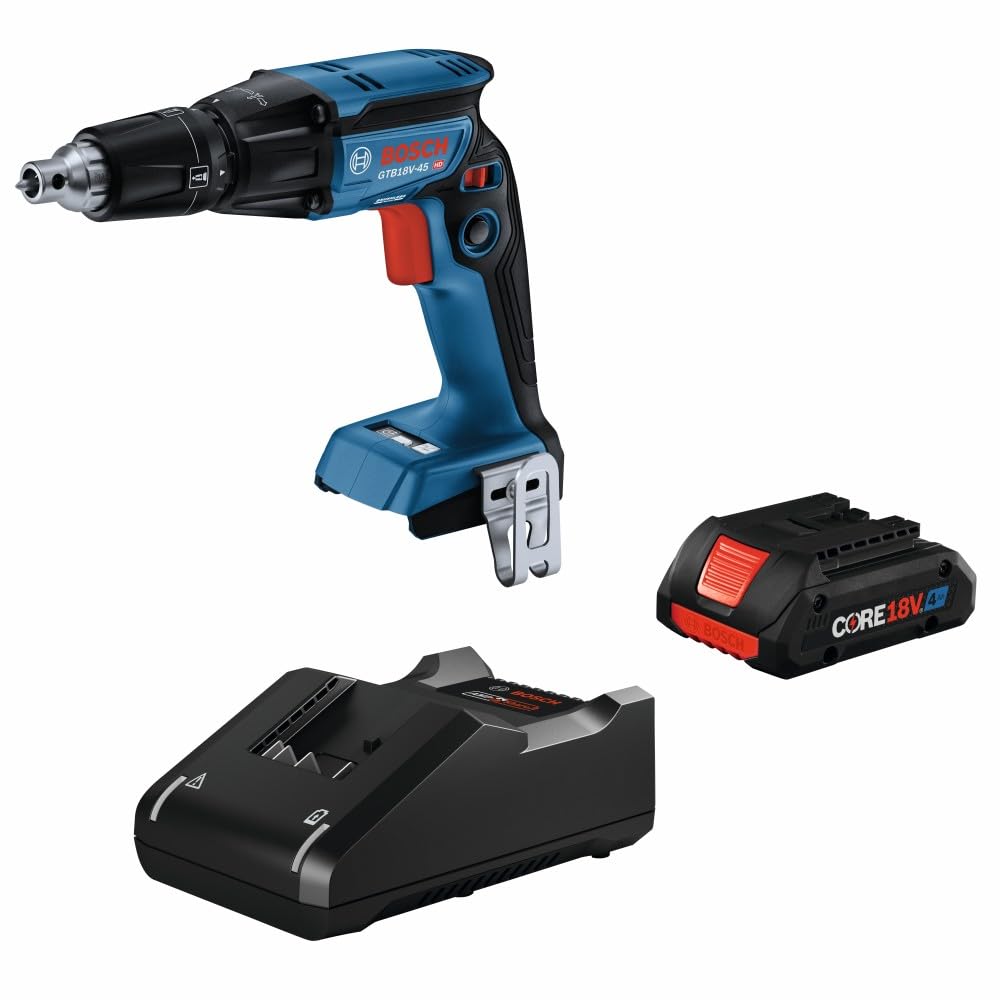 BOSCH GTB18V-45B15 18V Brushless 1/4 in. Hex Screwgun Kit with (1 ...