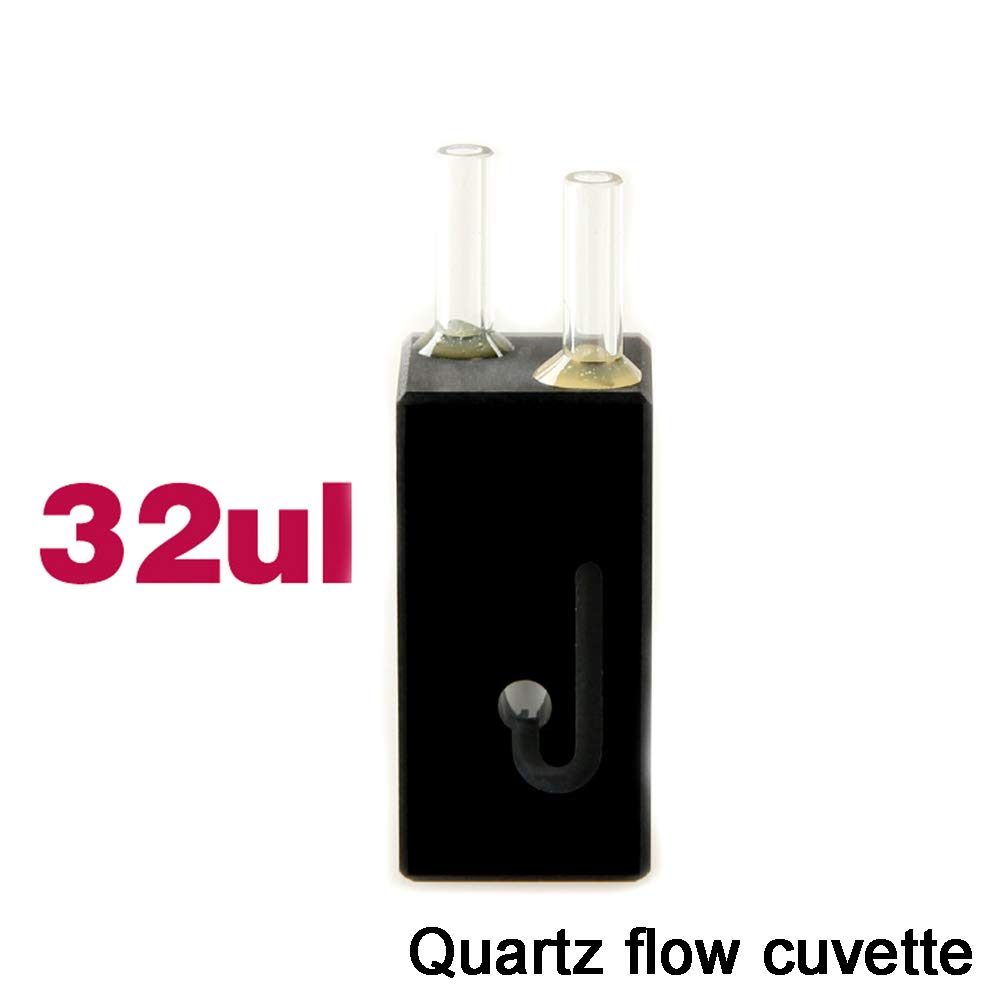 Buy Nicekko 32ul Quartz Micro Flow Cuvette Cell 10mm Flow Path Cuvette ...
