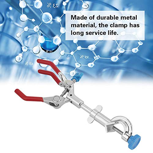 Lab Clamp 3 Prong,Adjustable Test Tube Flasks Clamp,Finger Swivel Style ...