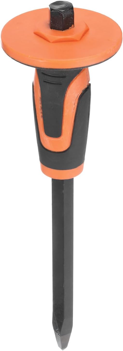 HARFINGTON 2pcs Masonry Chisel 11.8 Inch with Hand Guard Pointed Head ...