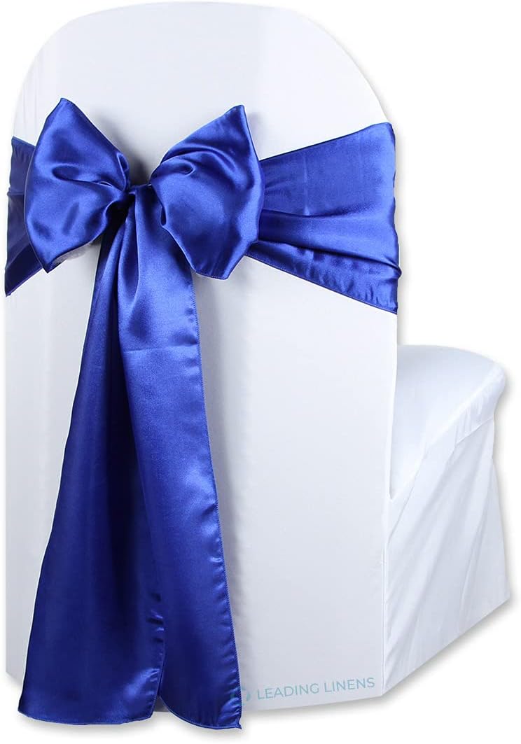 Amazon.com: XunYee 80 Pack Satin Chair Sashes for Wedding Chair ...