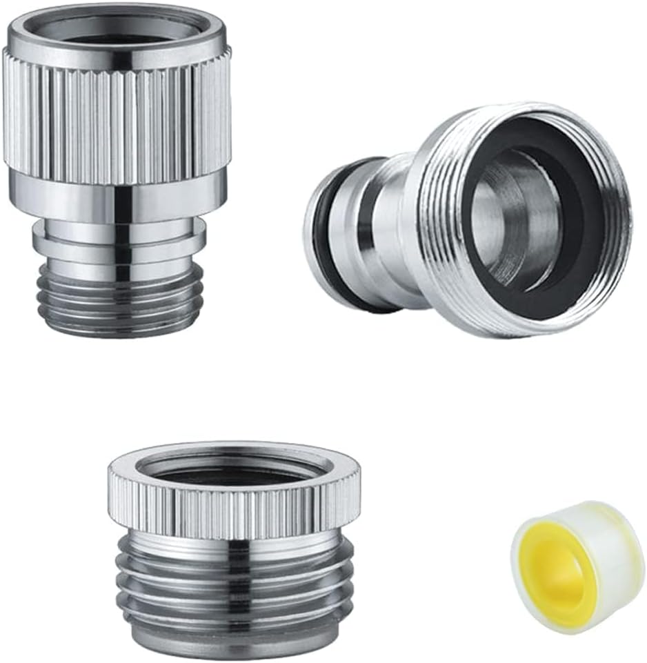 ZESE Quick Connect Sink Faucet Adapter, Shower/Garden Hose Connector ...