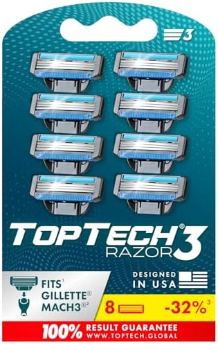 Amazon.com: Razor 3 for Men - Replaceable Cartridges for Manual Shaving ...