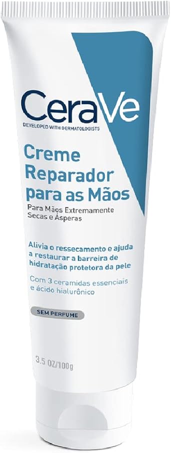 CeraVe, Creme Reparador para Mãos, com Ácido Hialurônico, 100ml : Amazon.com.br: Beleza