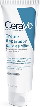 CeraVe, Creme Reparador para Mãos, com Ácido Hialurônico, 100ml : Amazon.com.br: Beleza