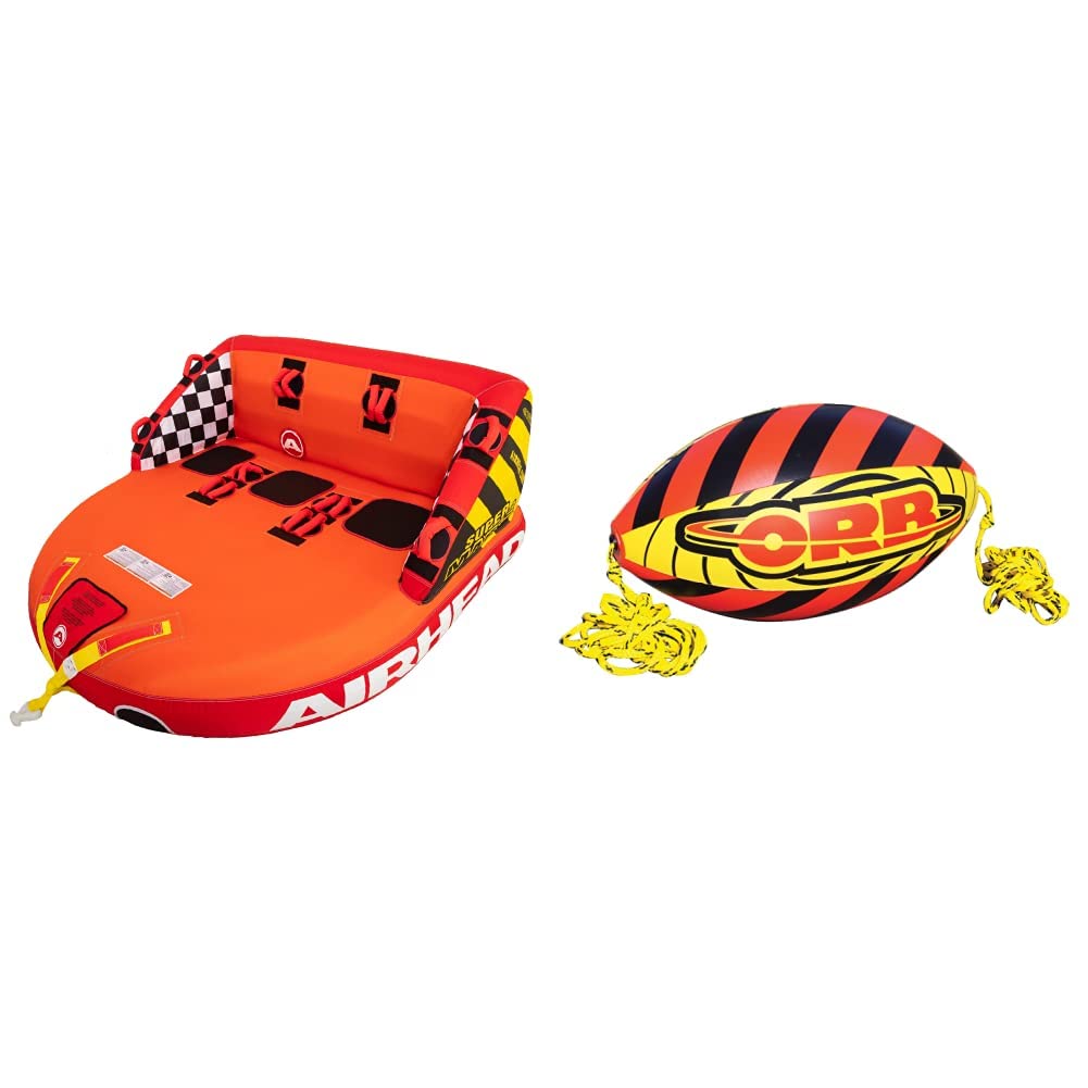 Amazon.com : AIRHEAD Super Mable, 1-3 Rider Towable Tube for Boating ...