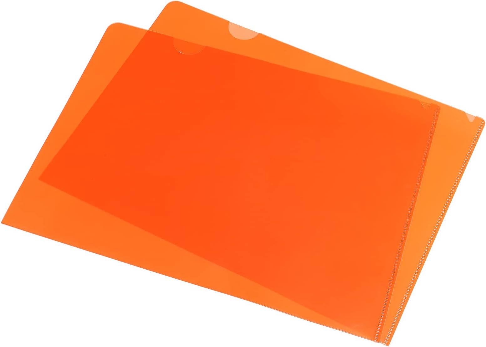 PATIKIL L Type Folders 12 Pack A4 Plastic File Project Pockets Clear ...