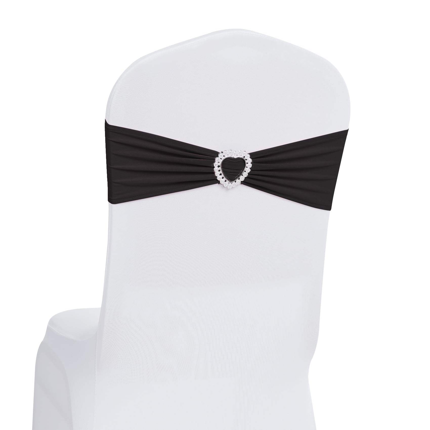 Amazon.com: Howhic Pack of 120 Spandex Chair Sashes Bows Stretch Chair ...