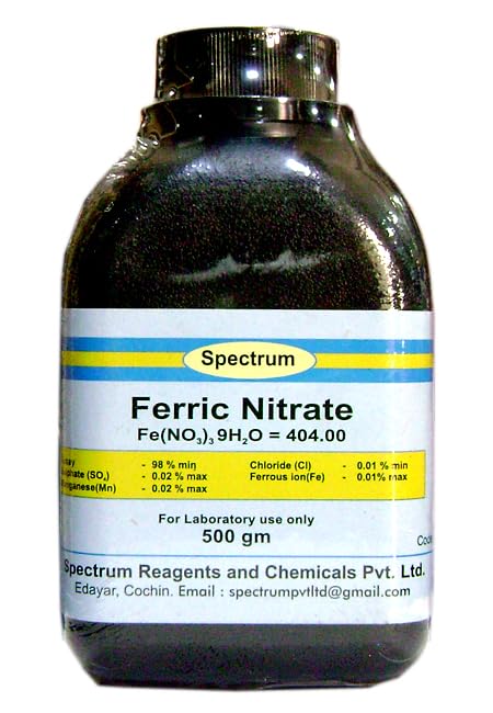 SPECTRUM FERRIC NITRATE 98% (IRON III NITRATE) 500GMS : Amazon.in ...