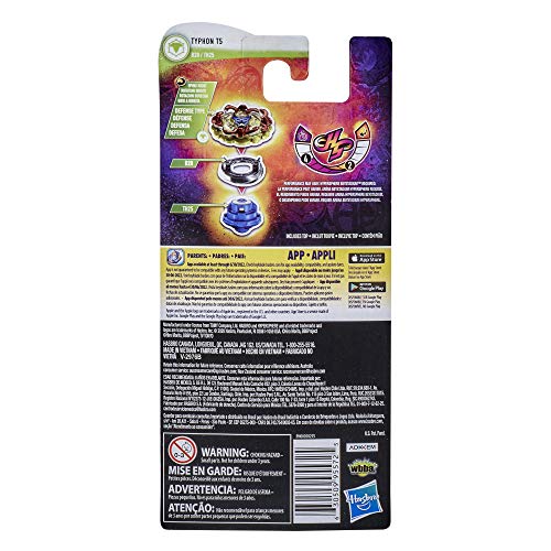 Beyblade Burst Rise Hypersphere Typhon T5 Single Pack – Defense Type ...