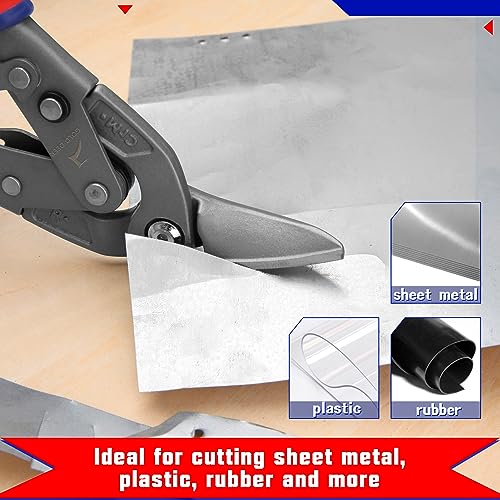 GOLD DEER Right Cut Heavy-Duty Aviation Snips Offset Aviation Snip ...