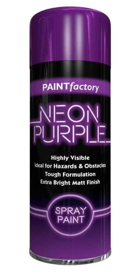 Paint Factory Fluorescent Neon Purple Spray Paint 200ml Extra Bright ...