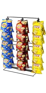 Amazon.com: Chip Rack Display Stand, Potato Chip Rack Bag Holder with ...
