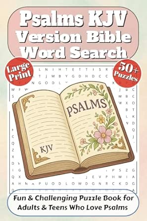 Psalms KJV Version Bible Word Search: Fun and Challenging Puzzle Book ...