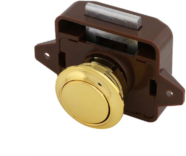 SQXBK Keyless Push Button Catch Door Knob Lock Push Button Catch Lock ...