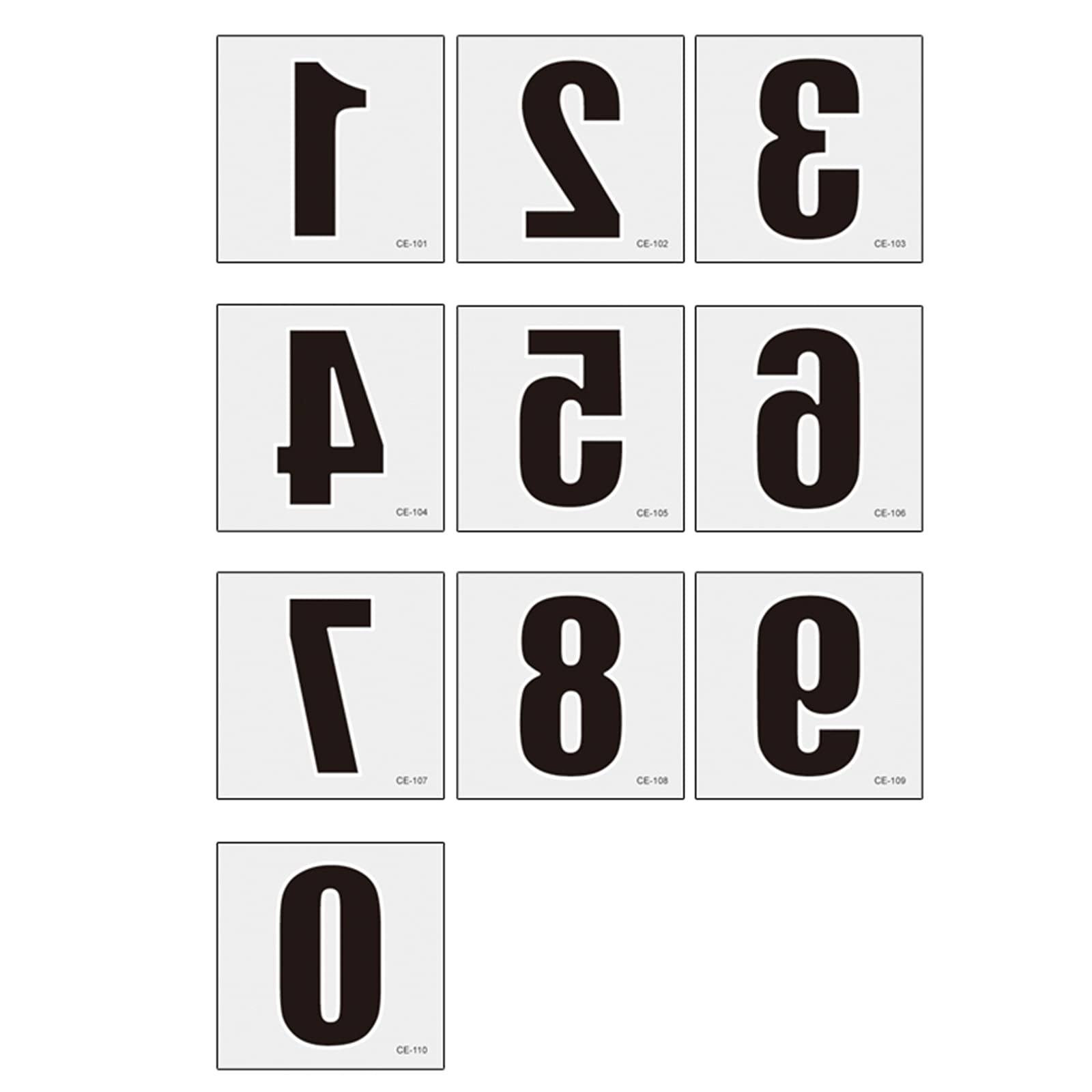 Buy Yejue The Promised Neverland Numbers 0-9 Cosplay Temporary Tattoos ...