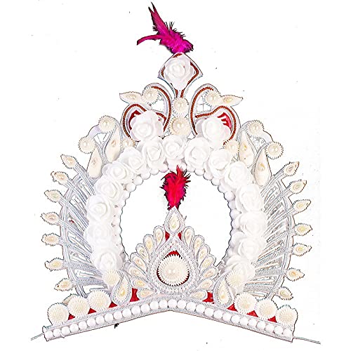 Buy Bridal Crown for Bengali Style, White Wedding Sola Mukut, Dulhan's ...
