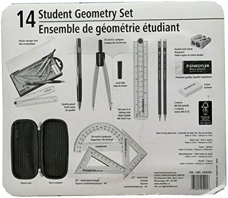 Staedtler Student Geometry Set 14 Piece : Amazon.ca: Office Products