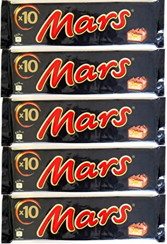 5 x MARS RIEGEL 10er PACK á 450g Incl. Goodie von Flensburger Handel ...