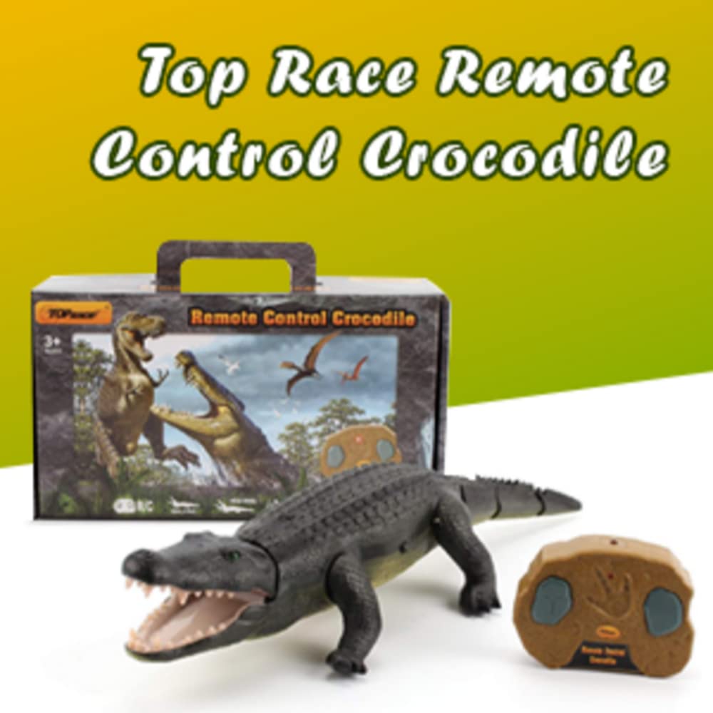 Top Race Remote Control Crocodile, Prank Remote Snake RC Animal Toy ...