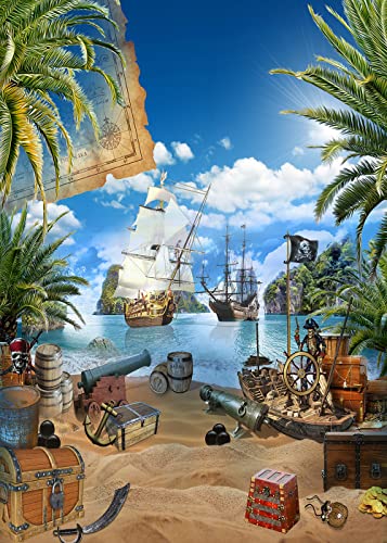 Pirate Party Backdrop for Photography Pirate Ship Nautical - Import It All