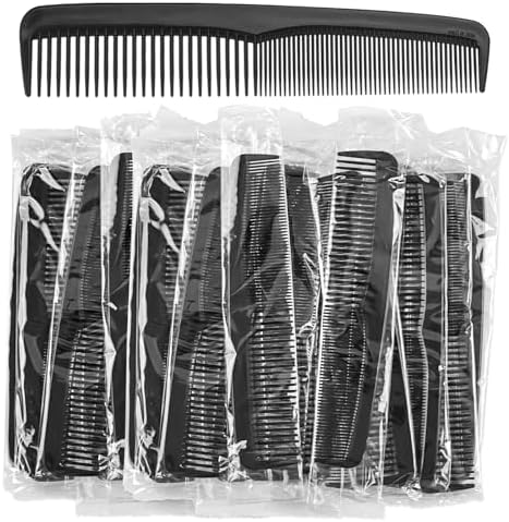 Amazon.com : Gisdo 100pcs Plastic Black Combs in Bulk, Individually ...