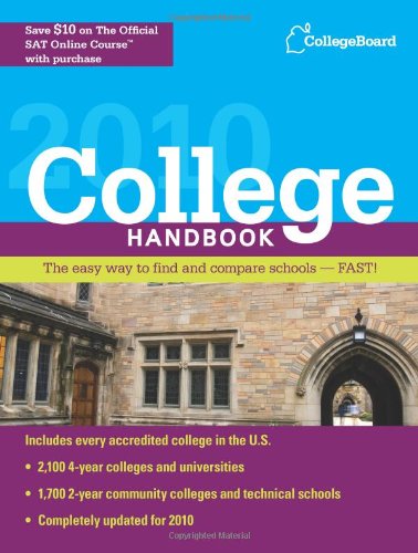 Amazon.com: College Handbook 2010: 9780874478464: The College Board: Books