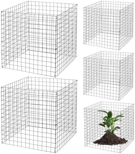 Amazon.com : 10 Pack Wire Plant Protectors Square Wire Plant Cages Mesh ...