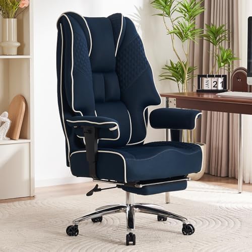 Amazon.com: EXCEBET Big and Tall Office Chair 400lbs Wide Seat, Mesh ...