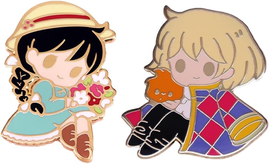 Amazon.com: DJMANMENGG Howls Pin Anime Howl's Cosplay Pins Jewerly ...