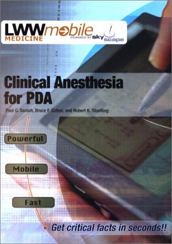 Clinical Anesthesia at Hand for PDA : Barash, Paul G., Cullen M.D ...