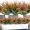 Amazon.com: Phliofd 16Pcs Artificial Grass Fake Plants 17.3in Outdoor ...