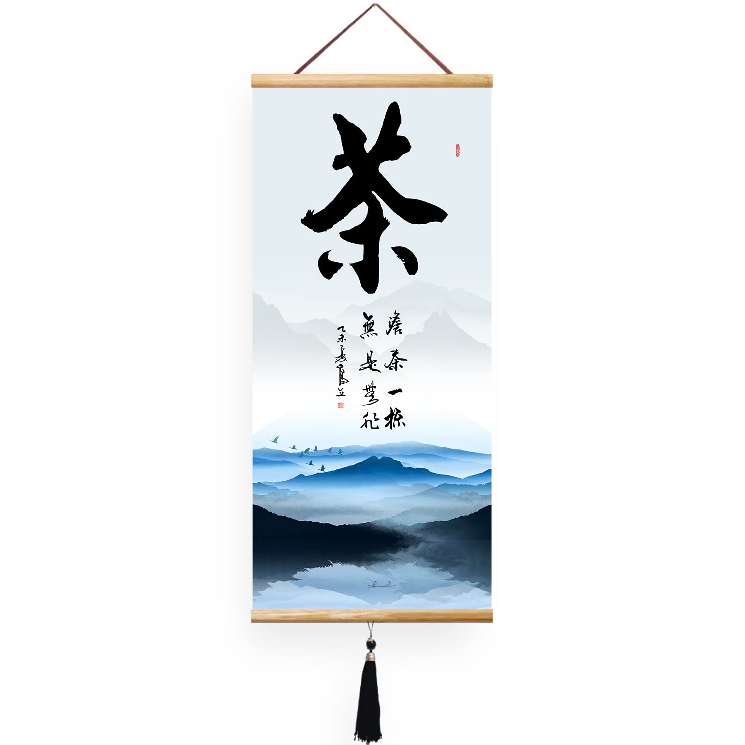 EAPEY Chinese Calligraphy Wall Scroll Japanese Scroll Japanese Wall Art ...