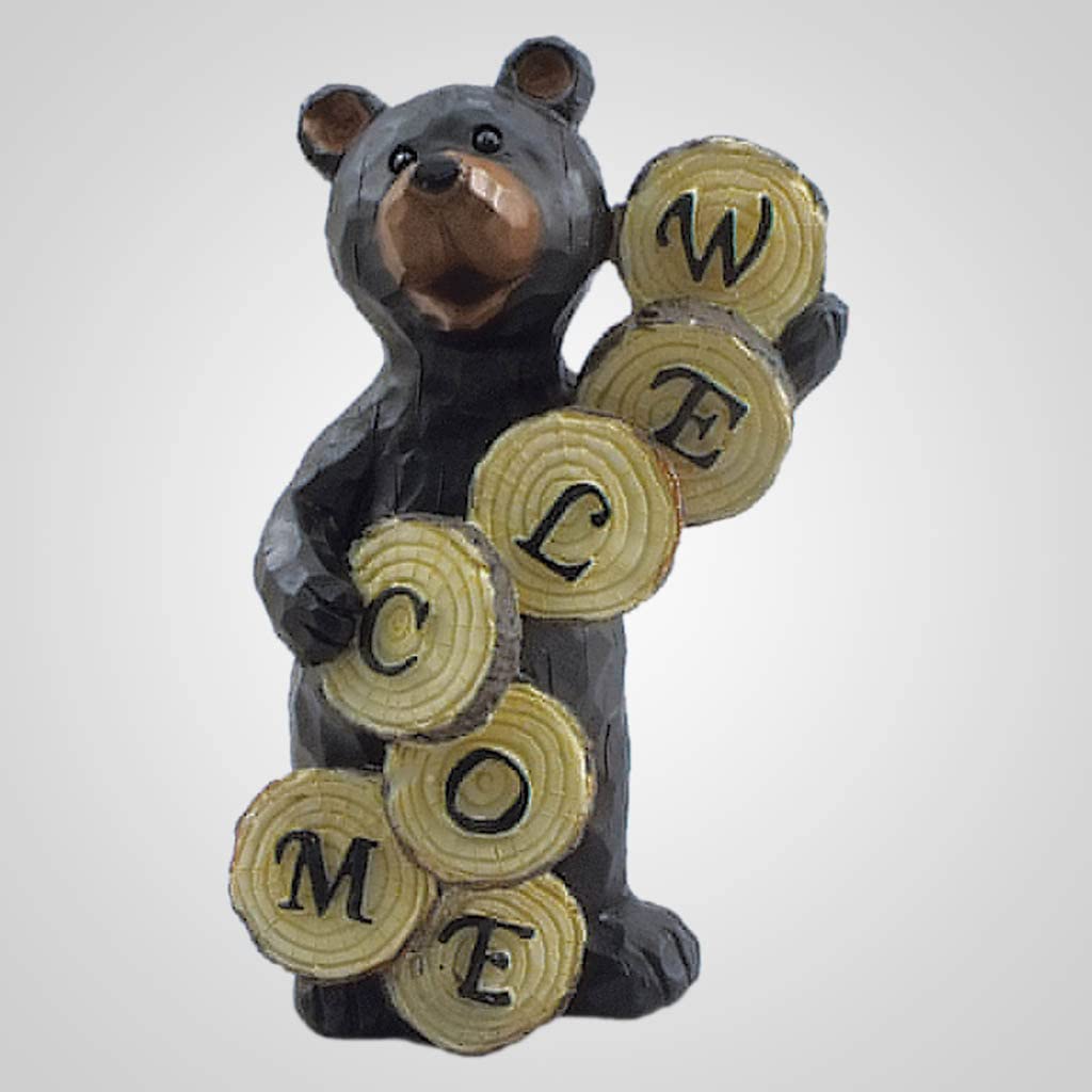 Amazon.com: Lipco 19450 Welcome Bear Figurine : Home & Kitchen