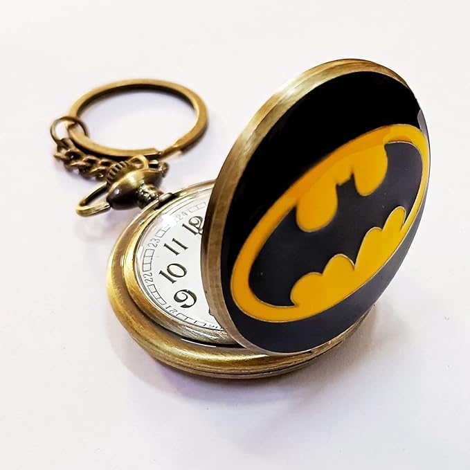 KEYOOK Superhero Batman Pocket Watch Keychain | Pack of 1 | Ideal Gift ...