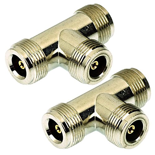Amazon.com: CESS N Type Female to N Type 2 Female T Splitter Coax ...