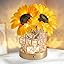JHXLAMP Sunflower Flower Lamp Touch Lamp, Rechargeable Wireless Table ...