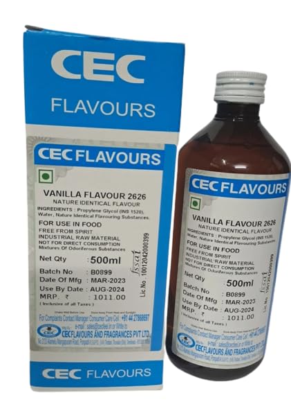CEC FLAVOURS Vanilla Flavour Essence For Cake Making Essence For Baking ...