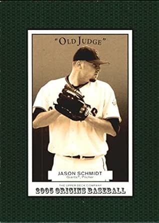 Amazon.com: 2005 Origins Old Judge #55 Jason Schmidt MLB Baseball ...
