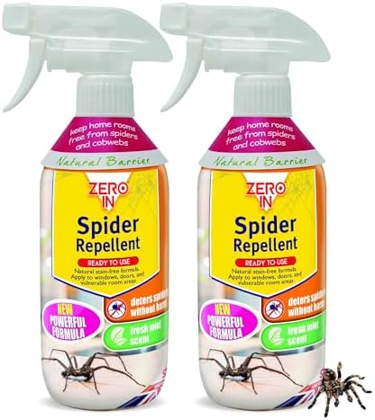 Zero In Spider Repellent - Indoor Peppermint Oil Spray for Spiders ...