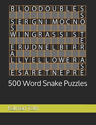 500 Word Snake Puzzles: Toth M.A.M, Kalman A: 9781729117651: Amazon.com ...