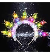 Amazon.com : DRESBE Light Up Star Moon Headband LED Headbands Party ...